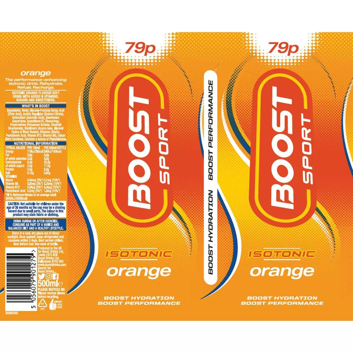 Boost Sport Isotonic Orange 12 x 500ml — Alta Essentials