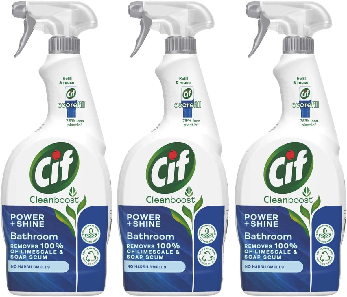 Cif Power and Shine Bathroom Spray, 3 x 700ml — Alta Essentials