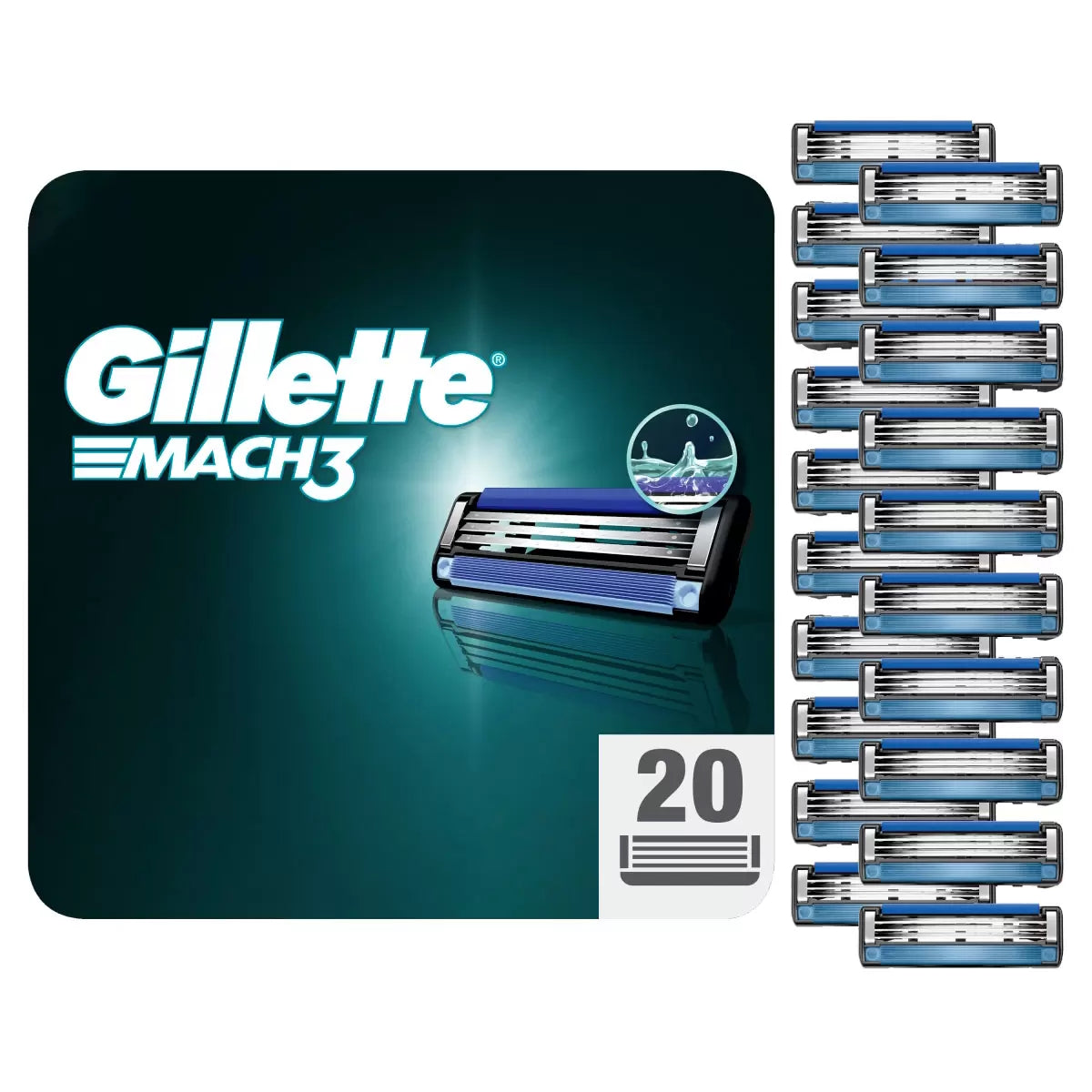 Gillette Mach3 Razor Blades, 20 Pack — Alta Essentials