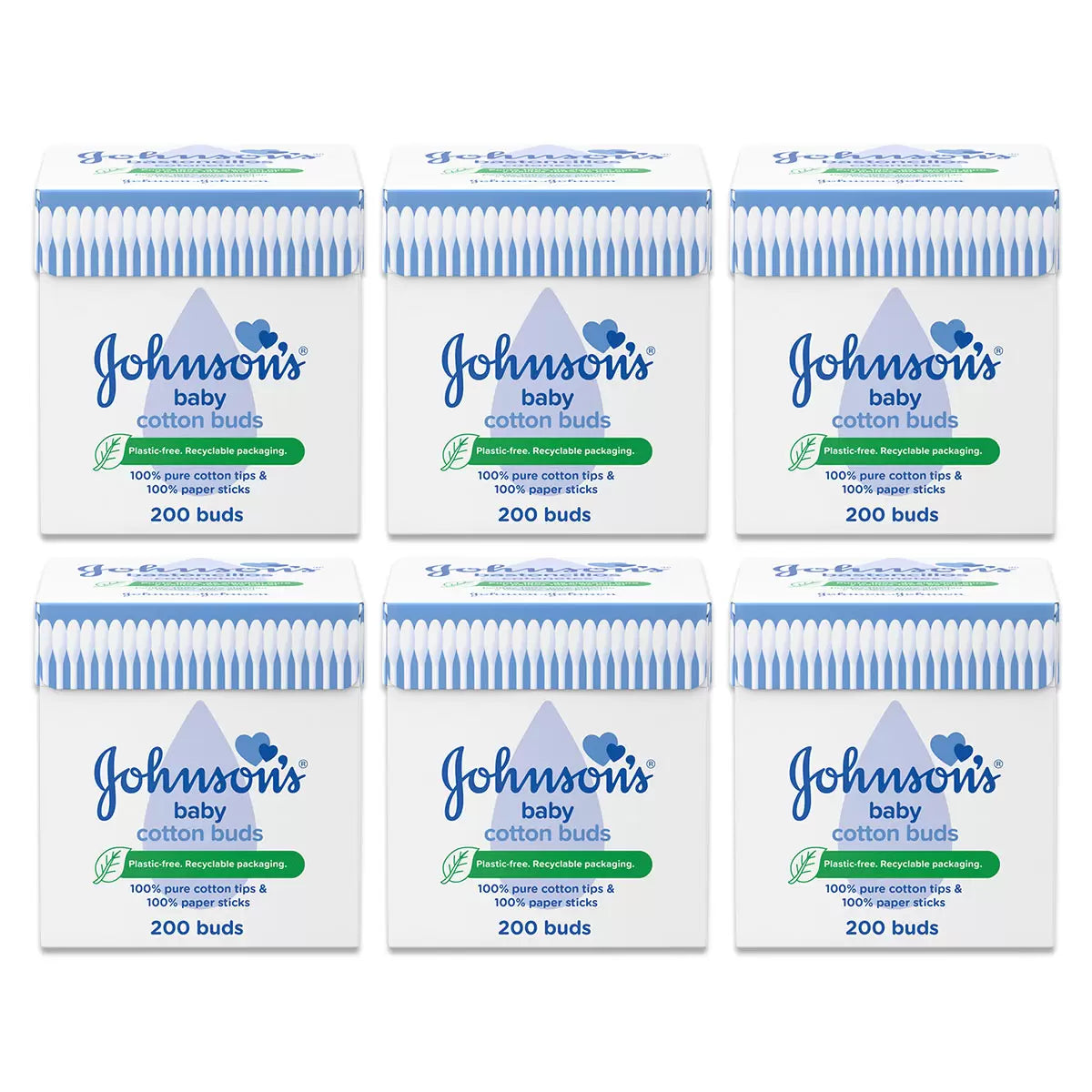 Johnson's Cotton Buds, 6 x 200 Pack — Alta Essentials
