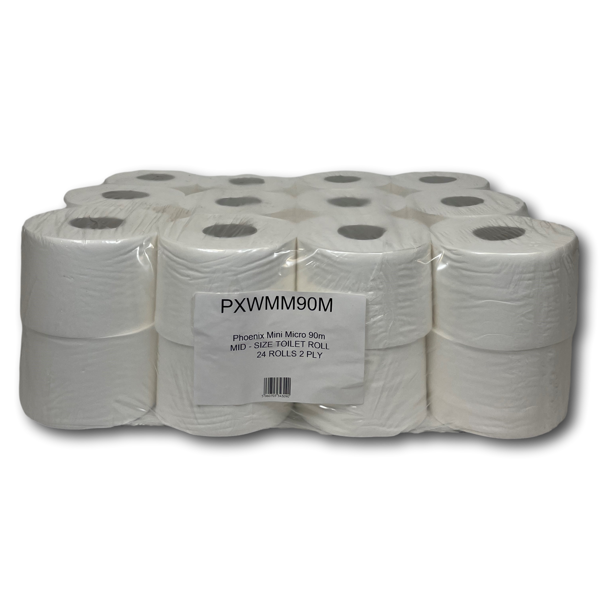 Phoenix Mini Micro 2 Ply 90m 1 x 24 Rolls (12,696 sheets) — Alta Essentials