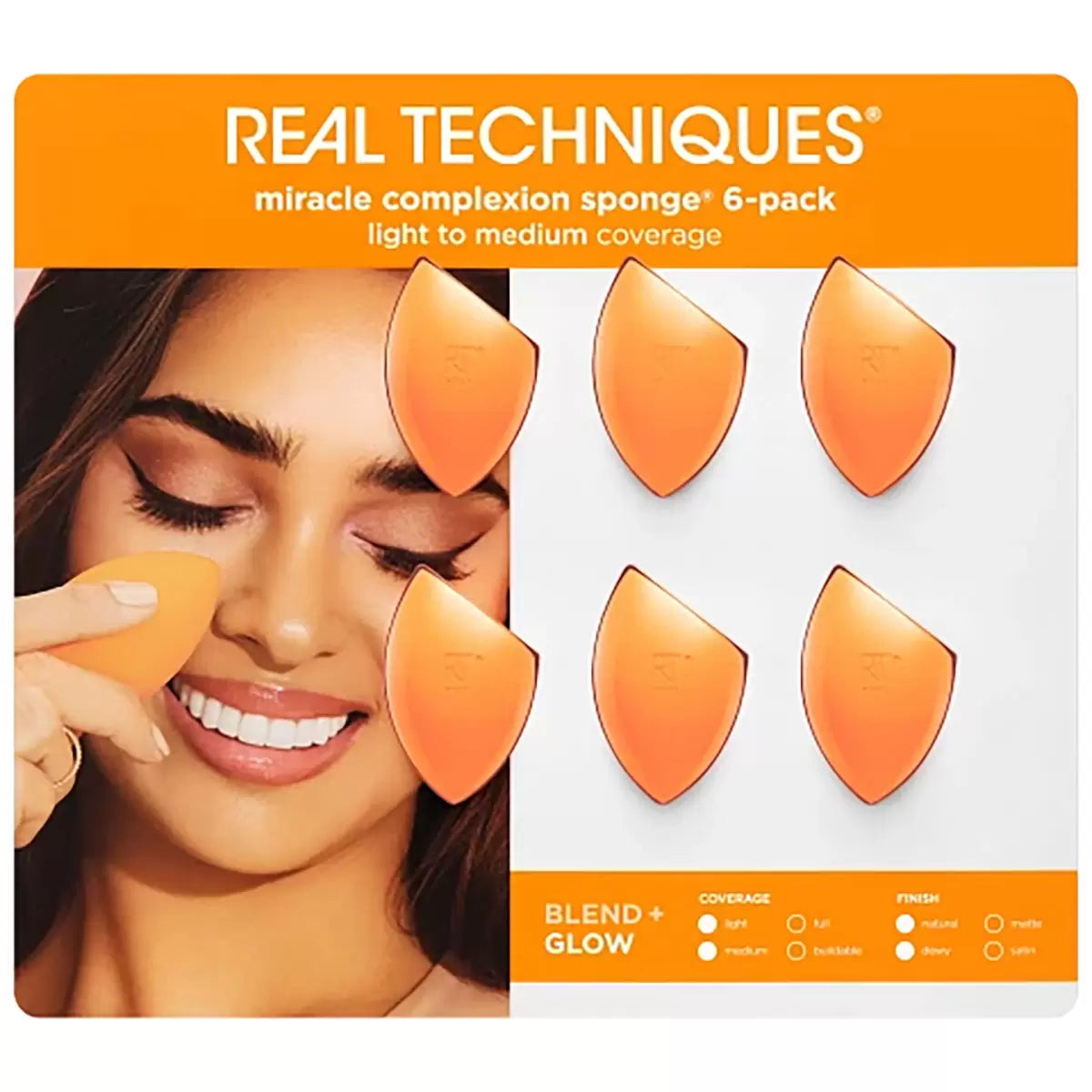 Real Techniques, Miracle Sponge, 6 Pack — Alta Essentials