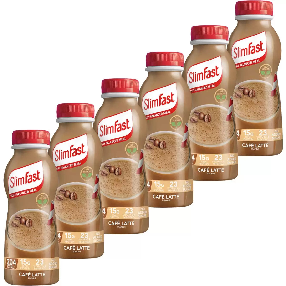 Slimfast Cafe Latte Shakes, 6 x 325ml — Alta Essentials