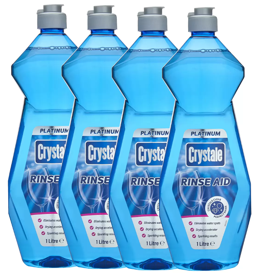Crystale Platinum Dishwasher Rinse Aid, 4 x 1L — Alta Essentials