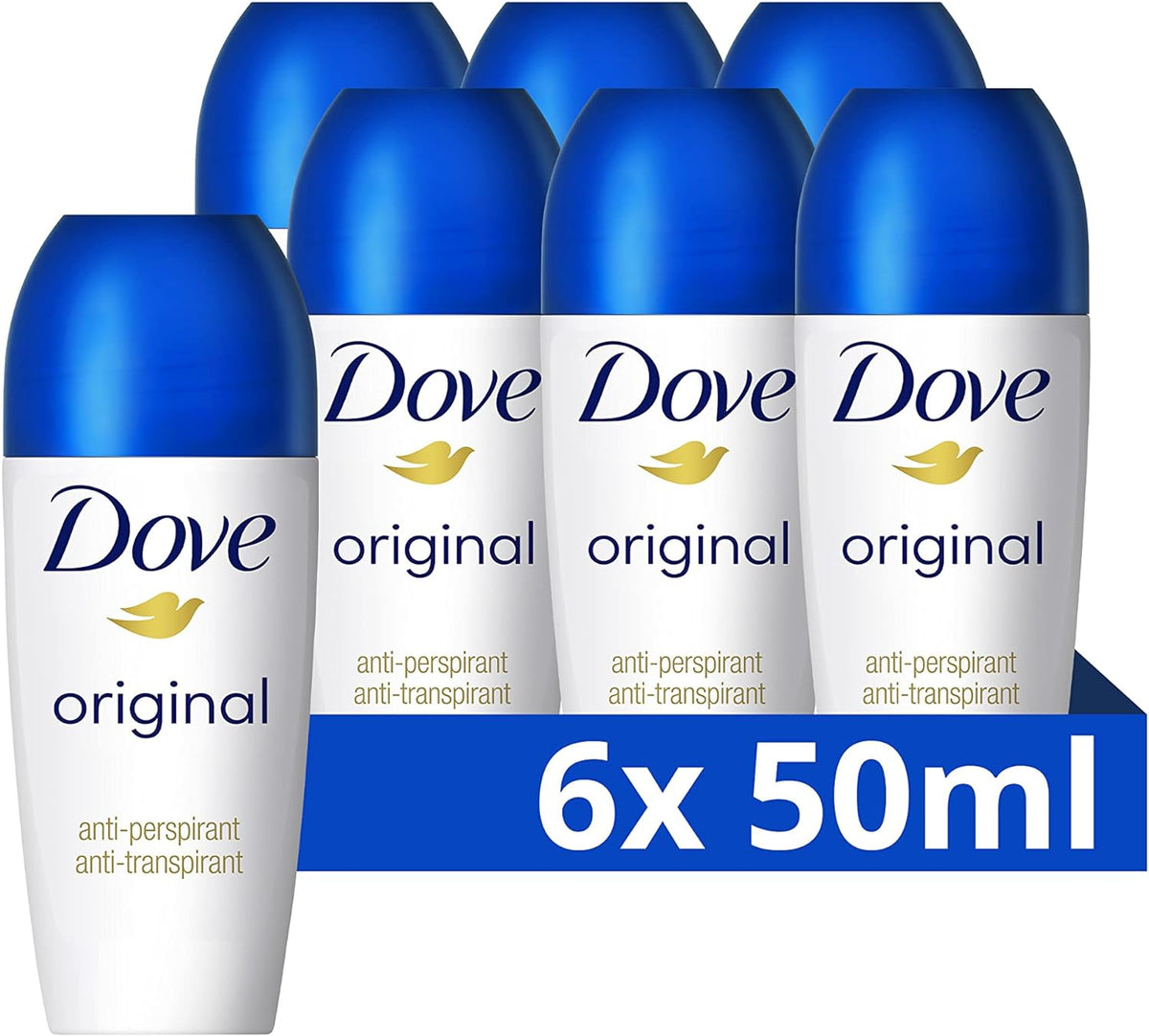 Dove Roll-On Deodorant, 6 x 50ml — Alta Essentials